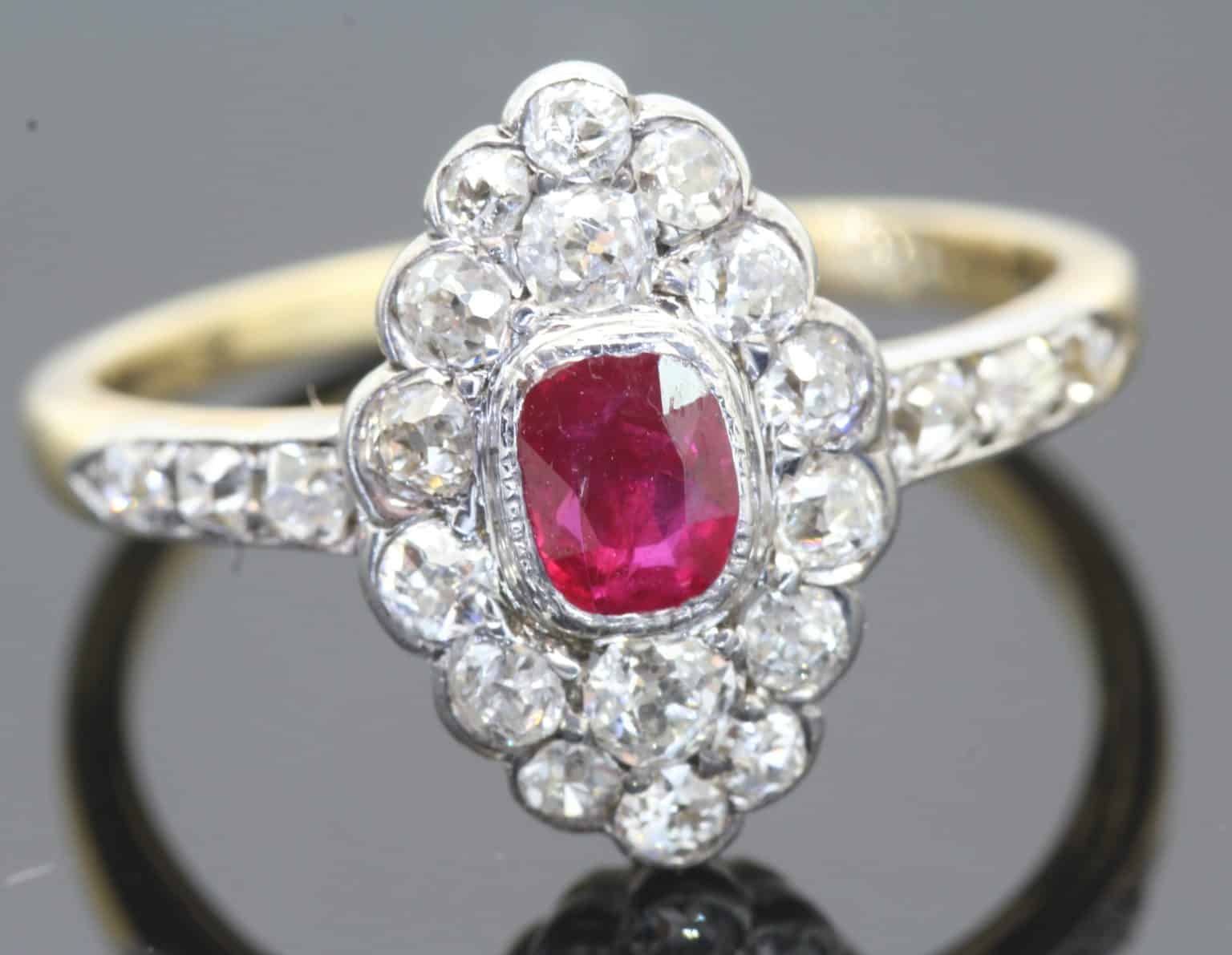 Antique Ruby Rings, and Ruby and Diamond Rings